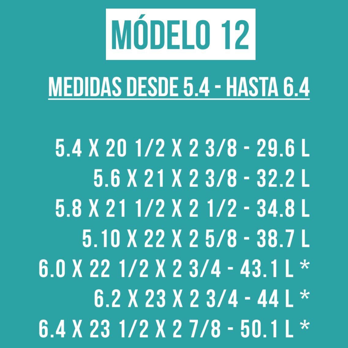 Foam pre shapeado Teccel modelo 12