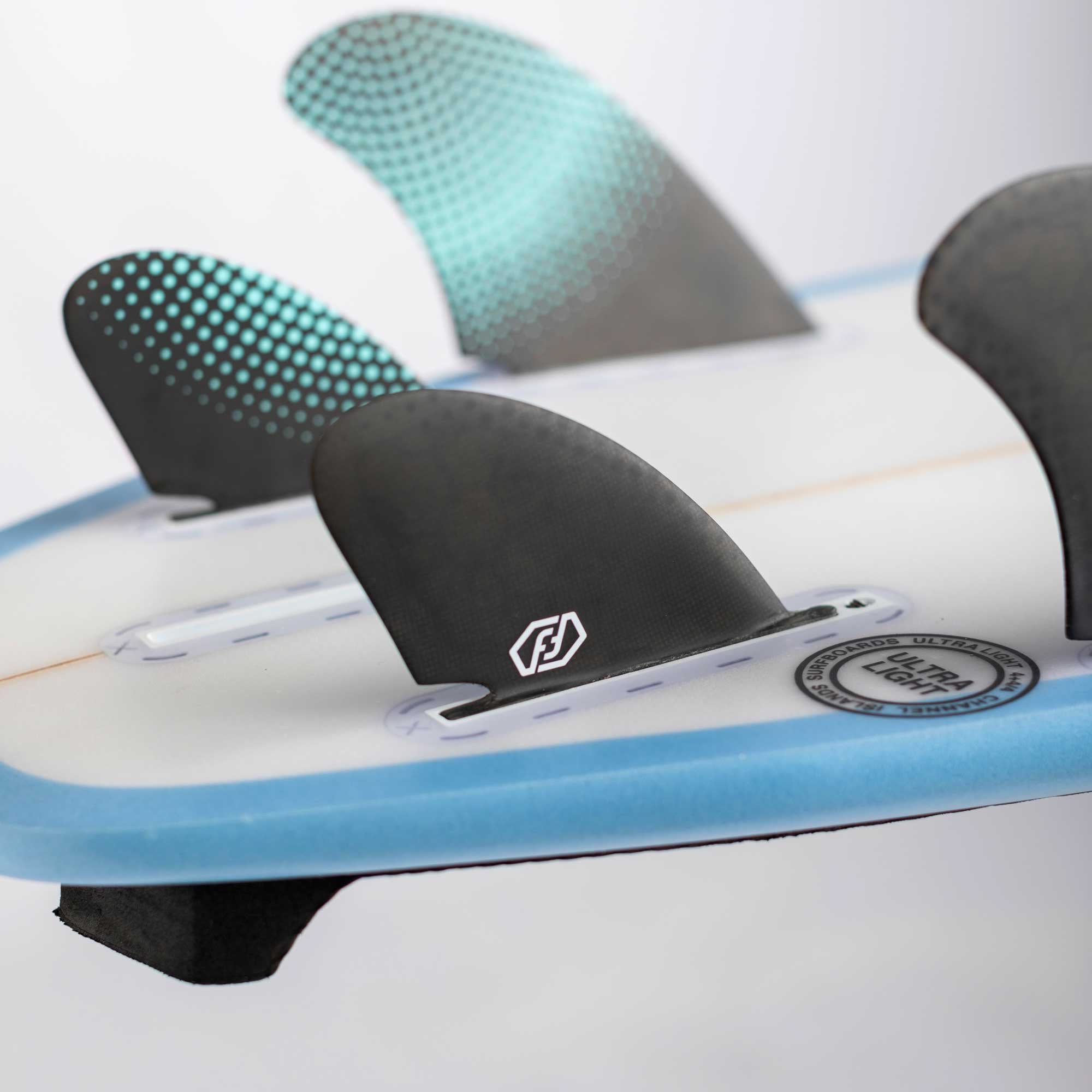 Quillas Feather Fins Semi Keel Quad Single Tab