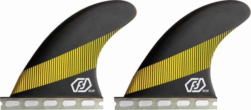 Ailerons arrières de surf Quad Feather Fins Single Tab