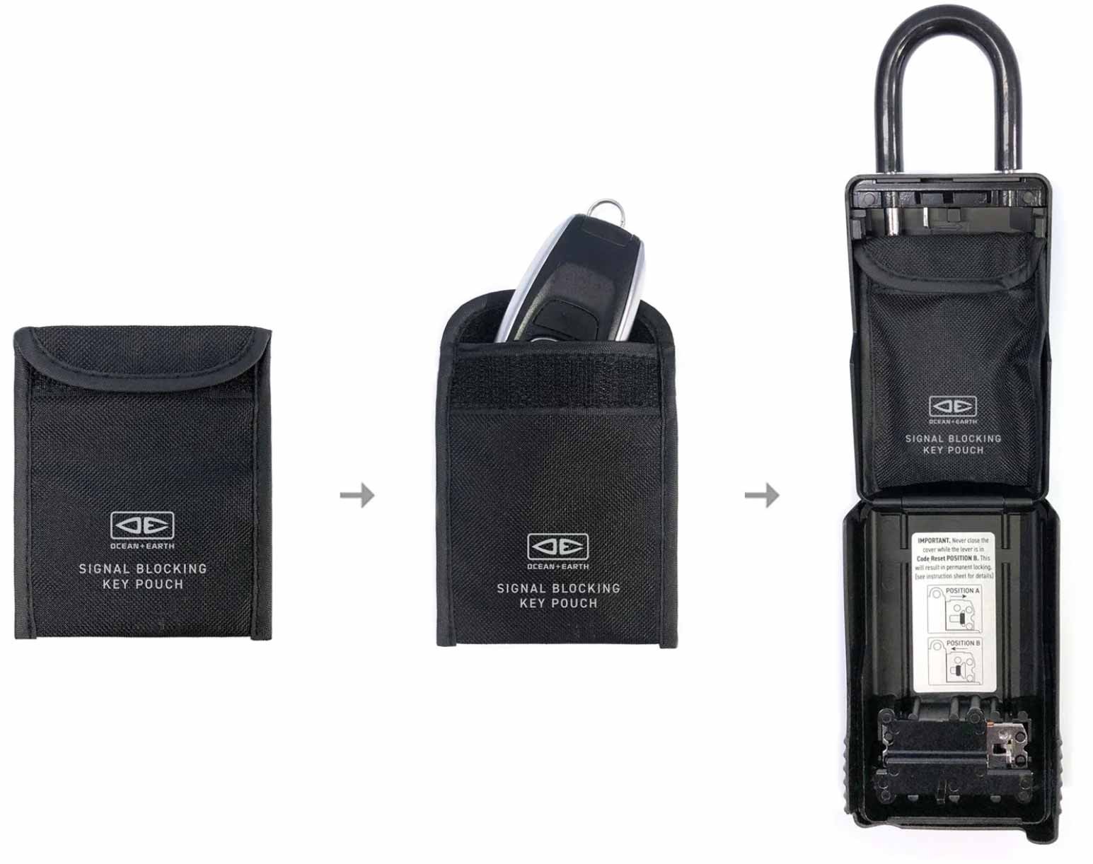 Ocean & Earth Frequency Inhibitor Signal Blocking Pouch