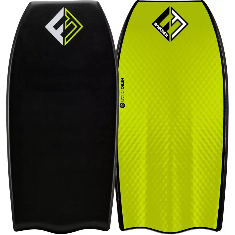 Bodyboard Funkshen Nitro Quad PP Bat Black/Lime