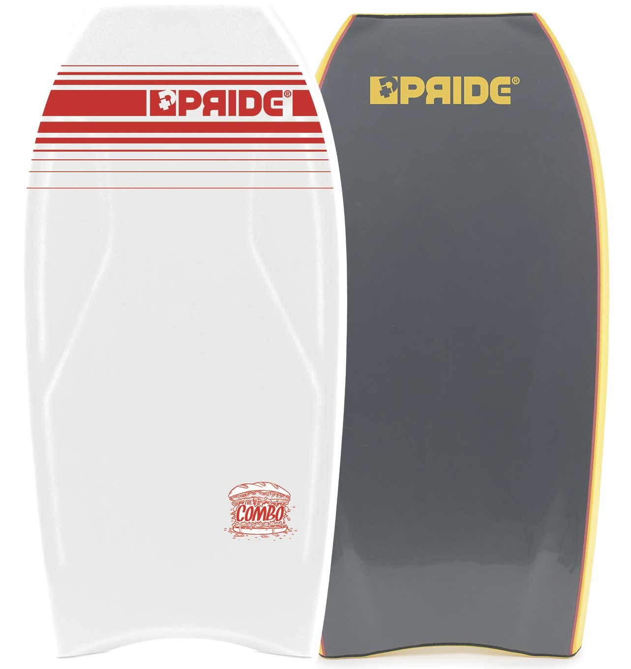 Bodyboard Pride Combo PE HD Recycled White/Silver
