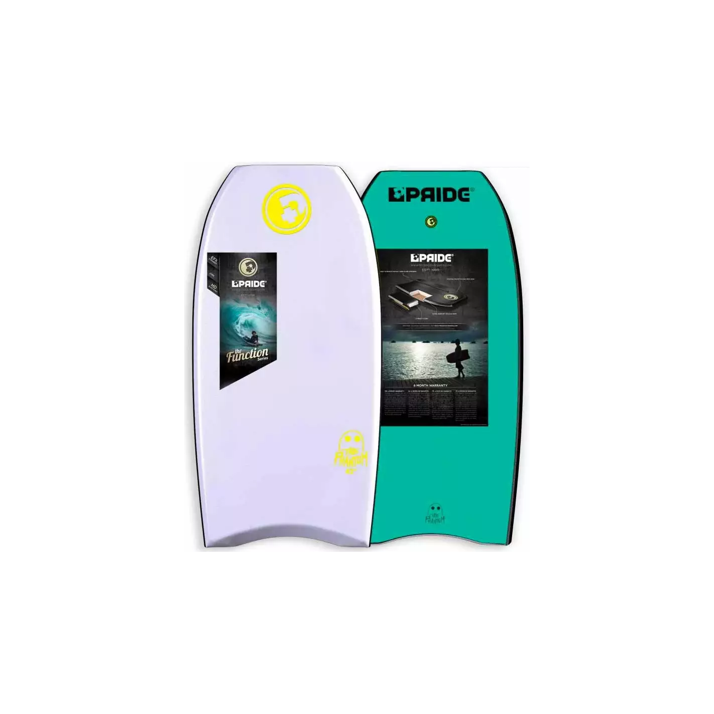 Tabla de bodyboard Pride Phantom White