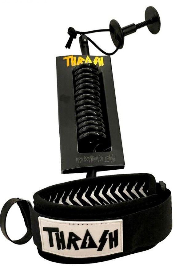 Bodyboard leash Thrash Biceps V-Grip Black