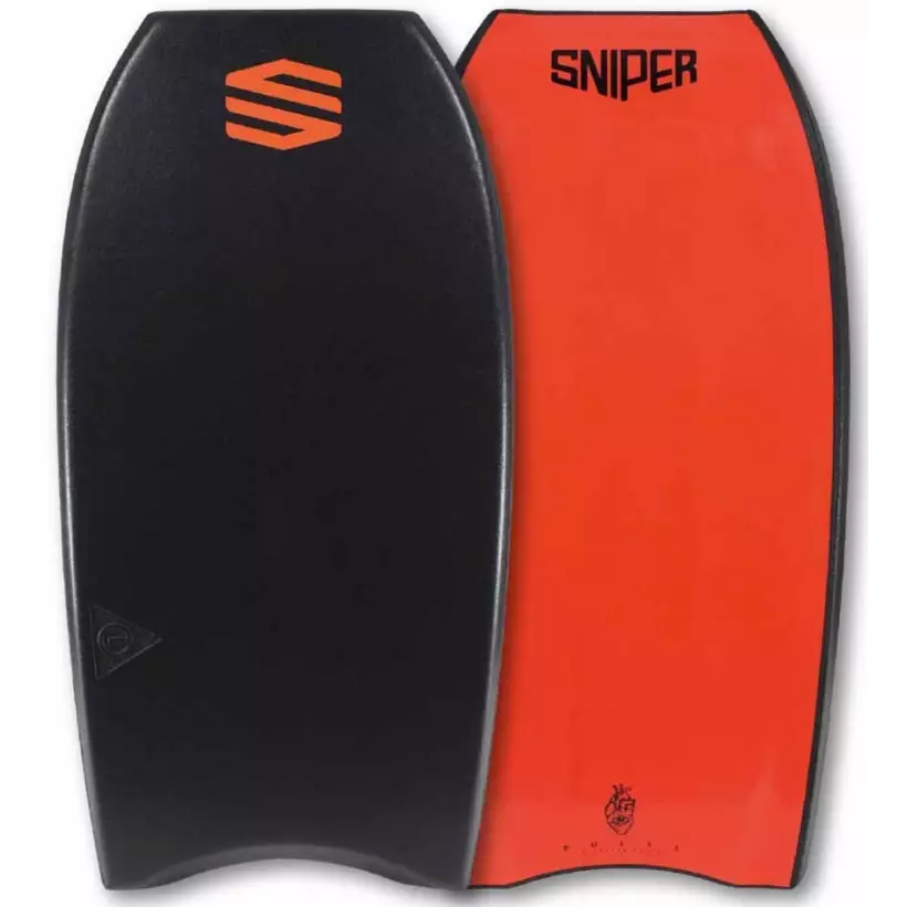 Sniper Pulse PP bodyboard Black/Fluro Red