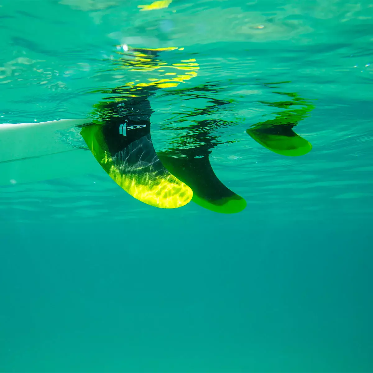 fins FCSII MR Twin + Stabilizer Lime/Black