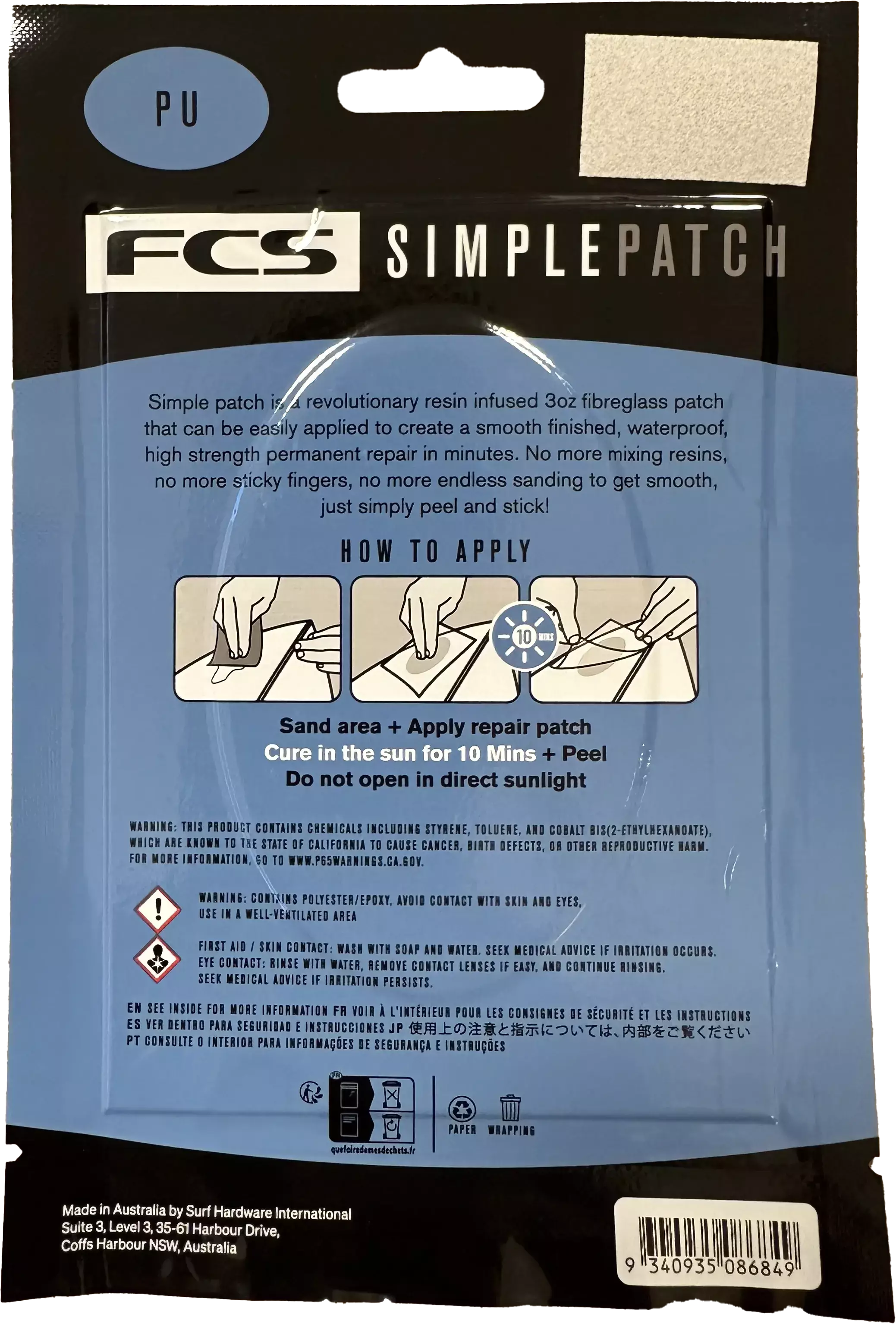 Reparador FCS Simple Patch PU Large