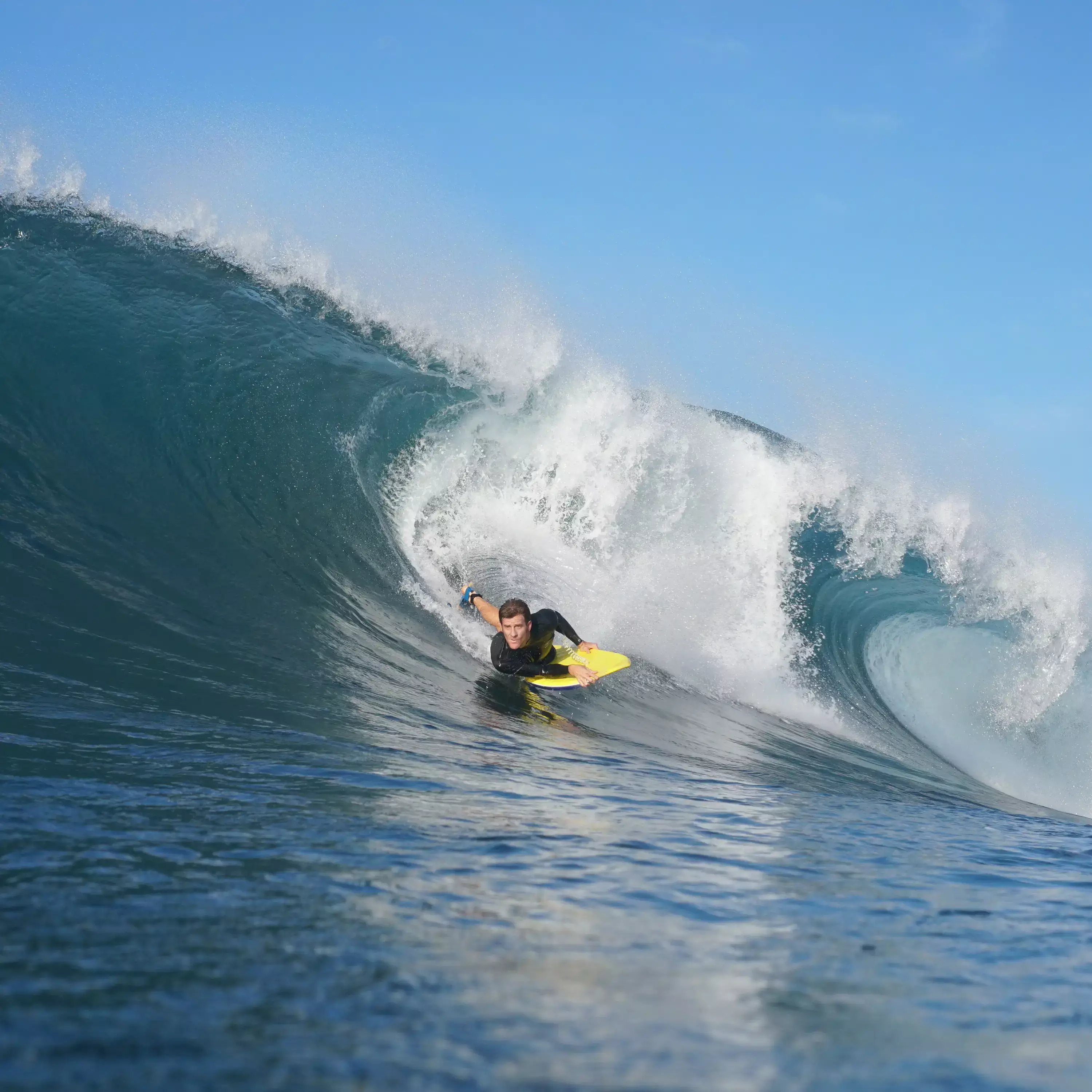Planche de bodyboard Hardy Classic 3.0 Kinetic PP Yellow/White