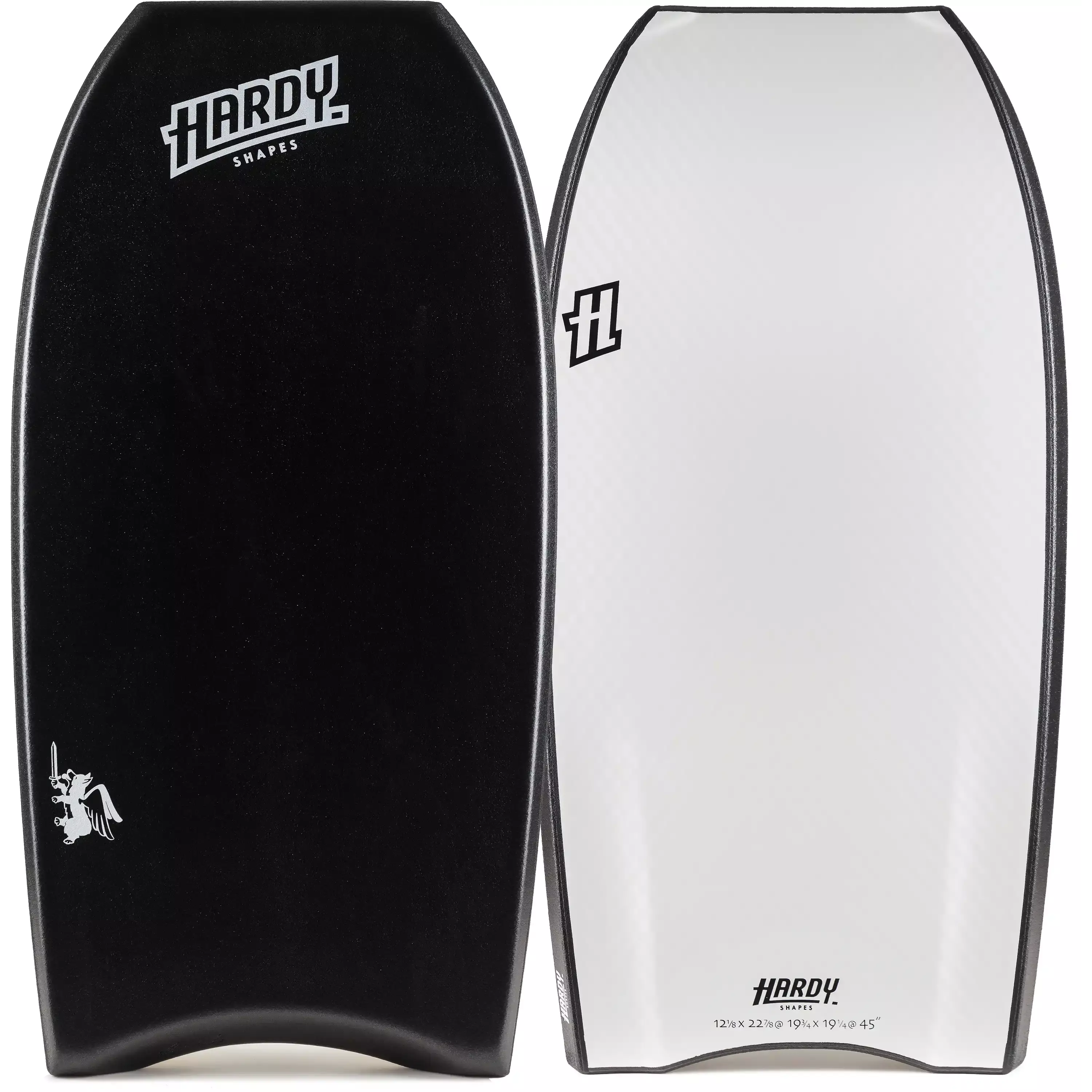 Tabla de Bodyboard Hardy Shapes Corgie PP Volume + Black/White