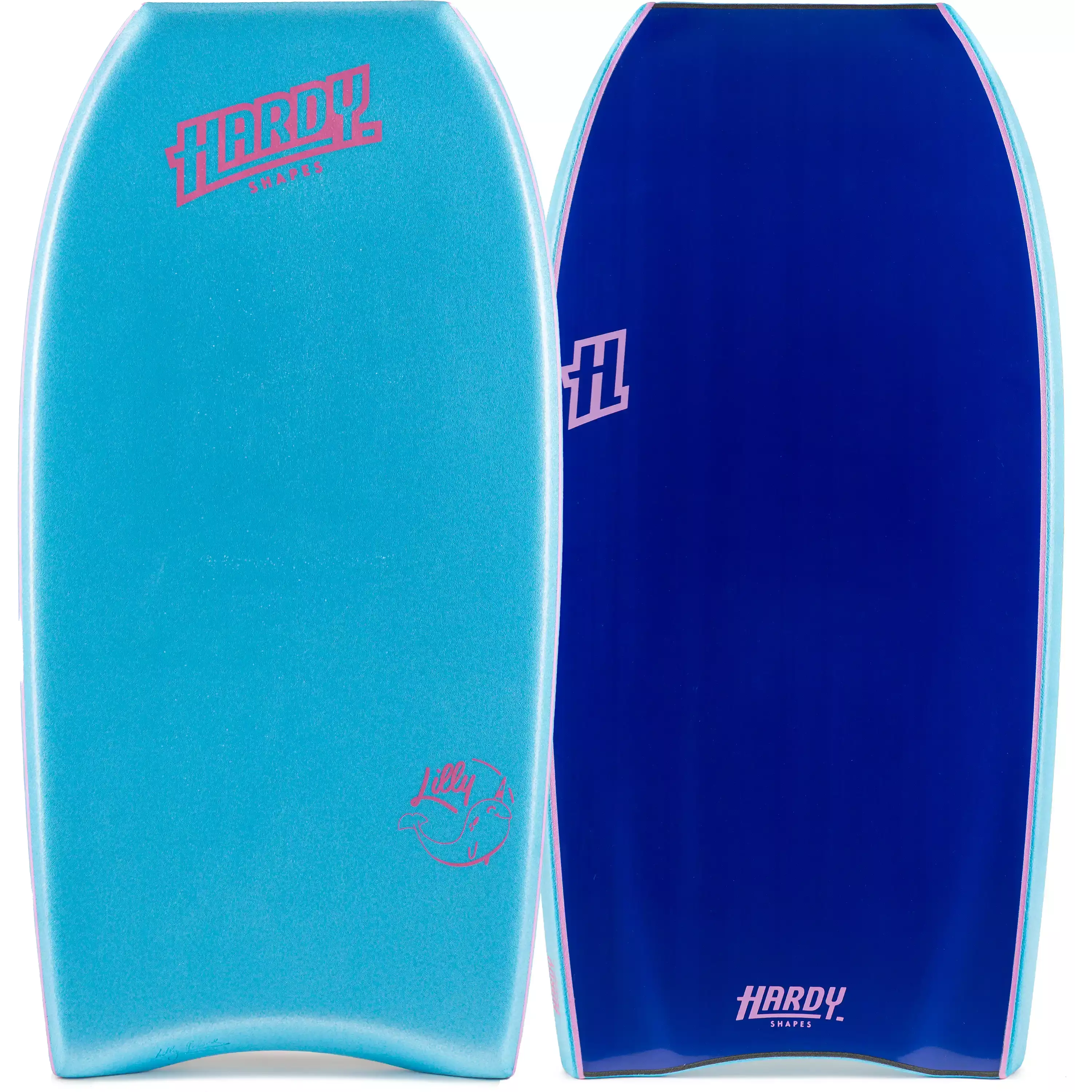 Bodyboard Hardy Shapes Lilly Charger PE Aqua Blue/Dark Blue