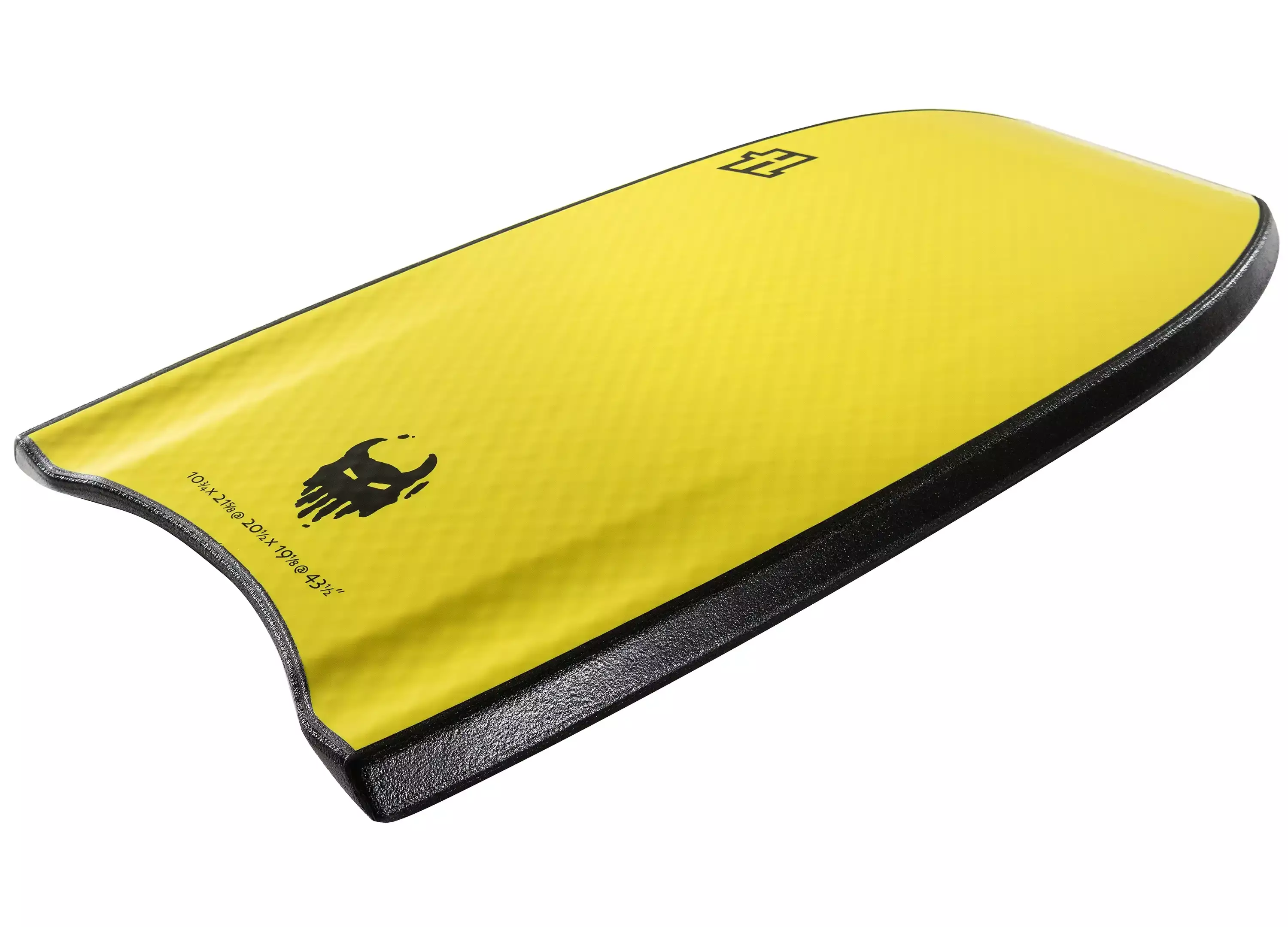 Bodyboard Hardy Shapes V-Punk Black/Yellow
