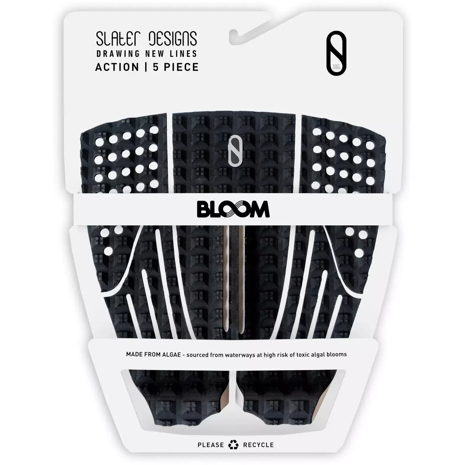 Slater Designs 5 pieces Action Pad Tail Pad Black/Grey