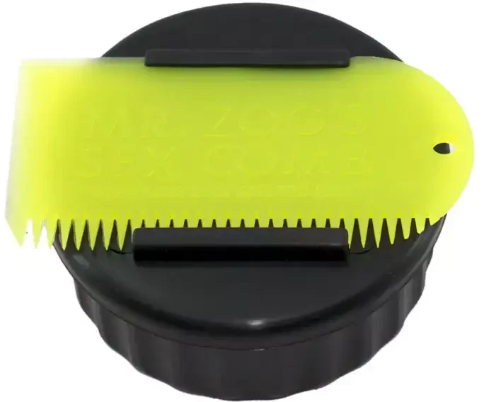 Wax box Container+comb Black/Yellow