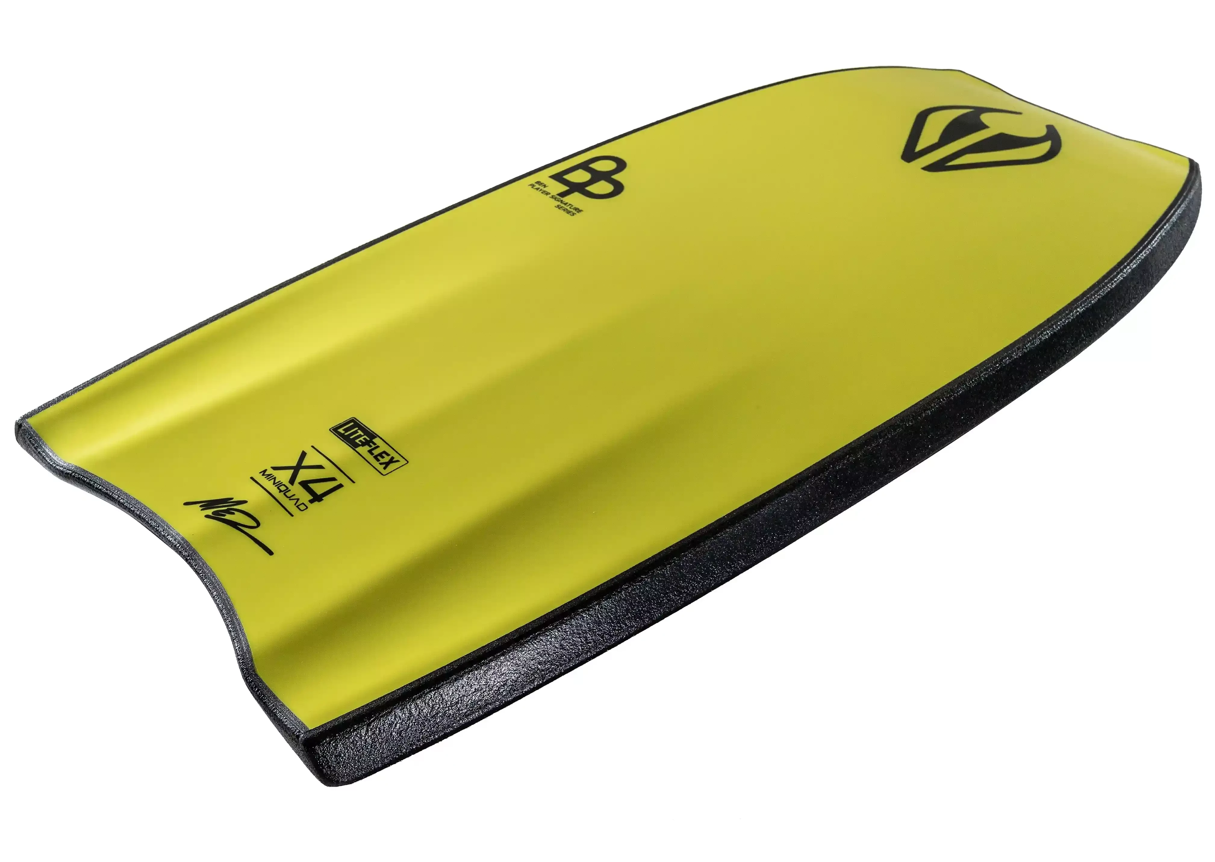 Tabla de bodyboard NMD Ben Player Liteflex X4 Mini Quad Black/Yellow