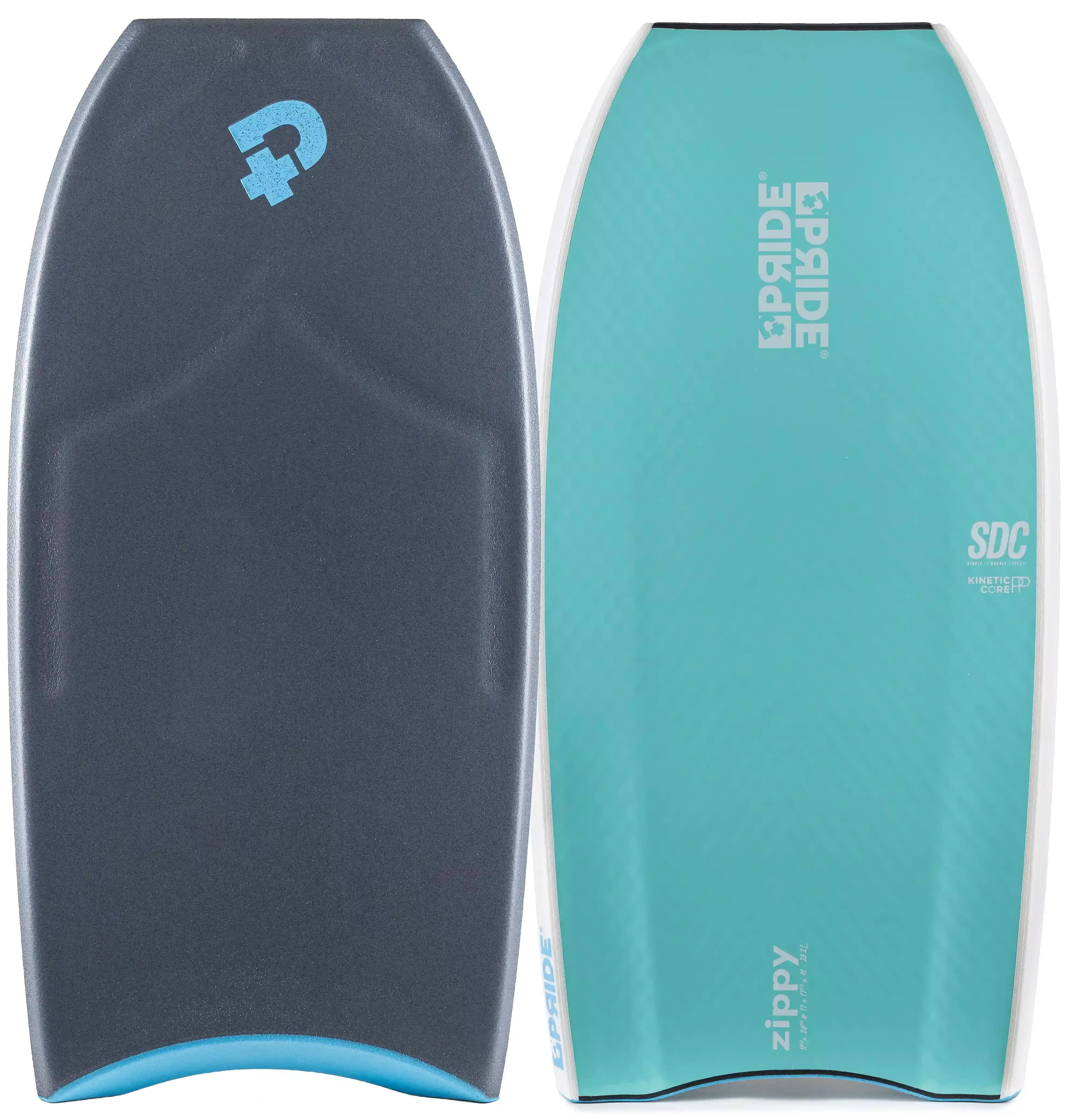 Bodyboard Pride Zippy PP SDC Grey/Turquoise