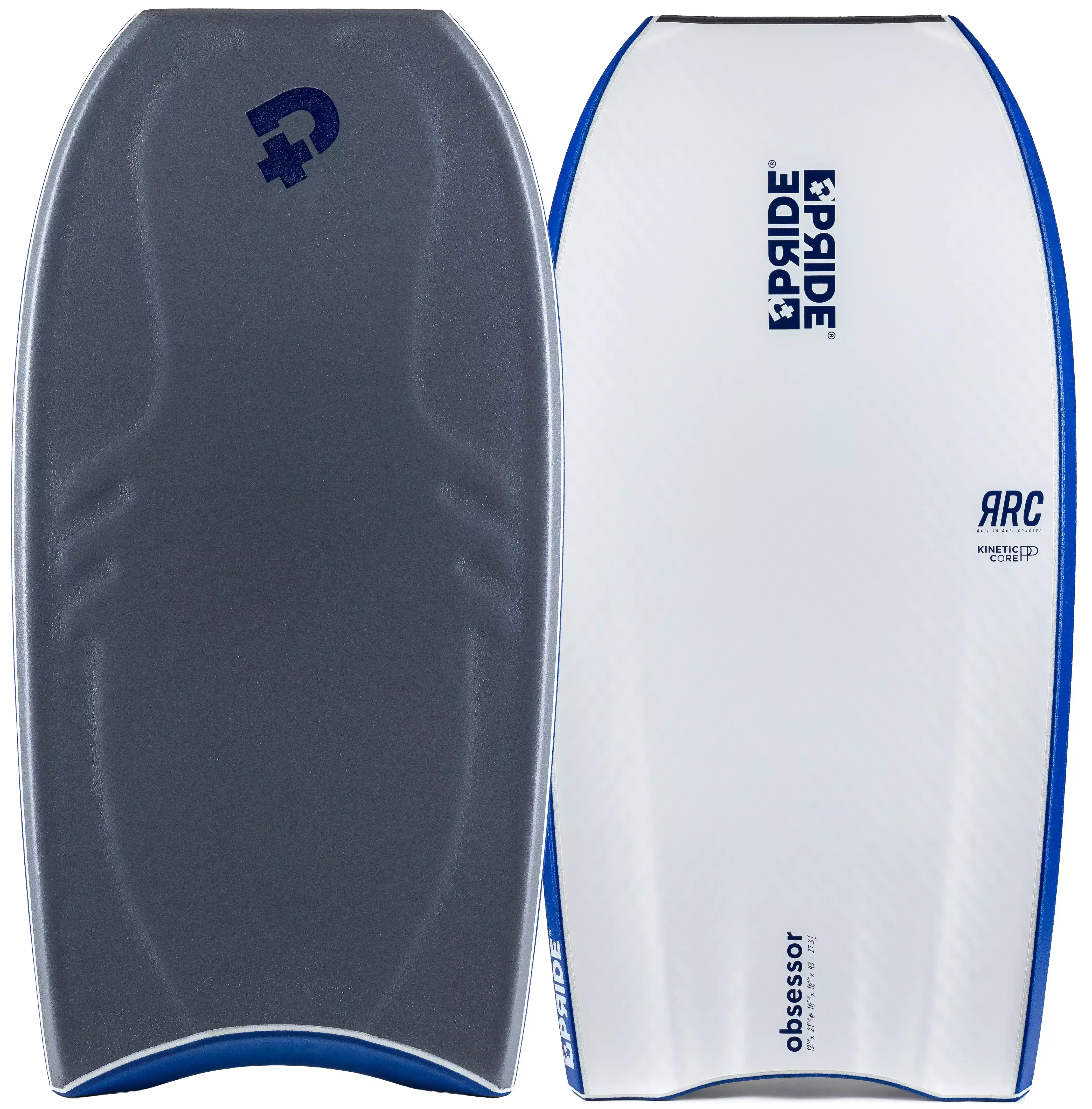 Bodyboard Pride Obsessor PP RRC Gunmetal Grey/White