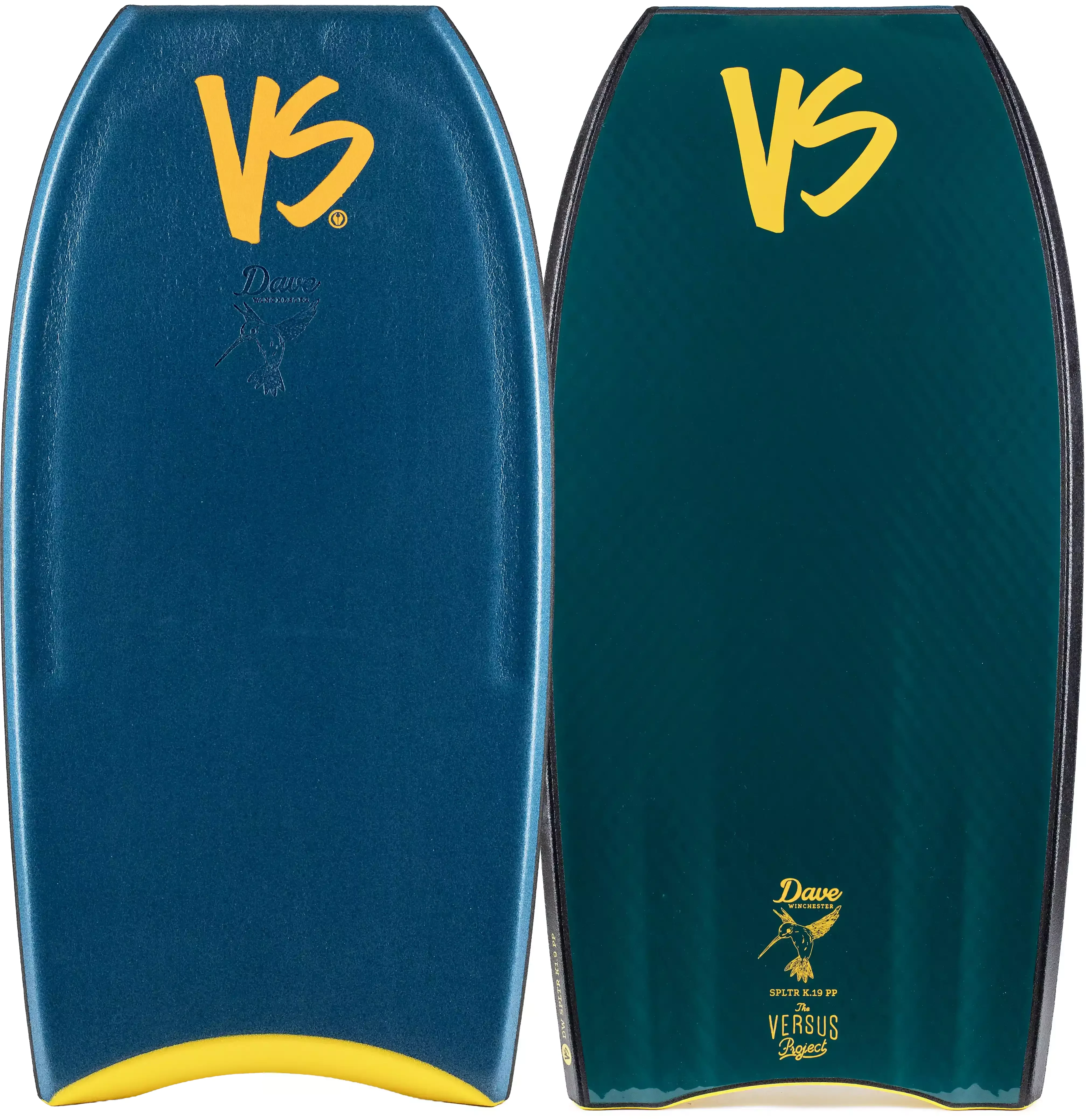 Tabla de bodyboard VS Dave Winchester Splitter K19 PP Deep Sea Gree...